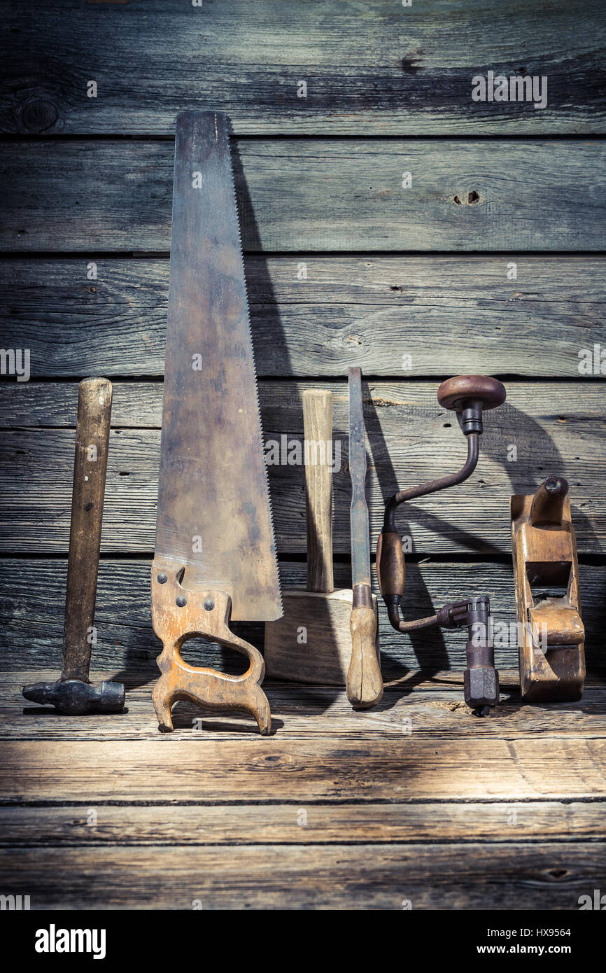 Old workshop full tools hi-res stock photography and images - Alamy