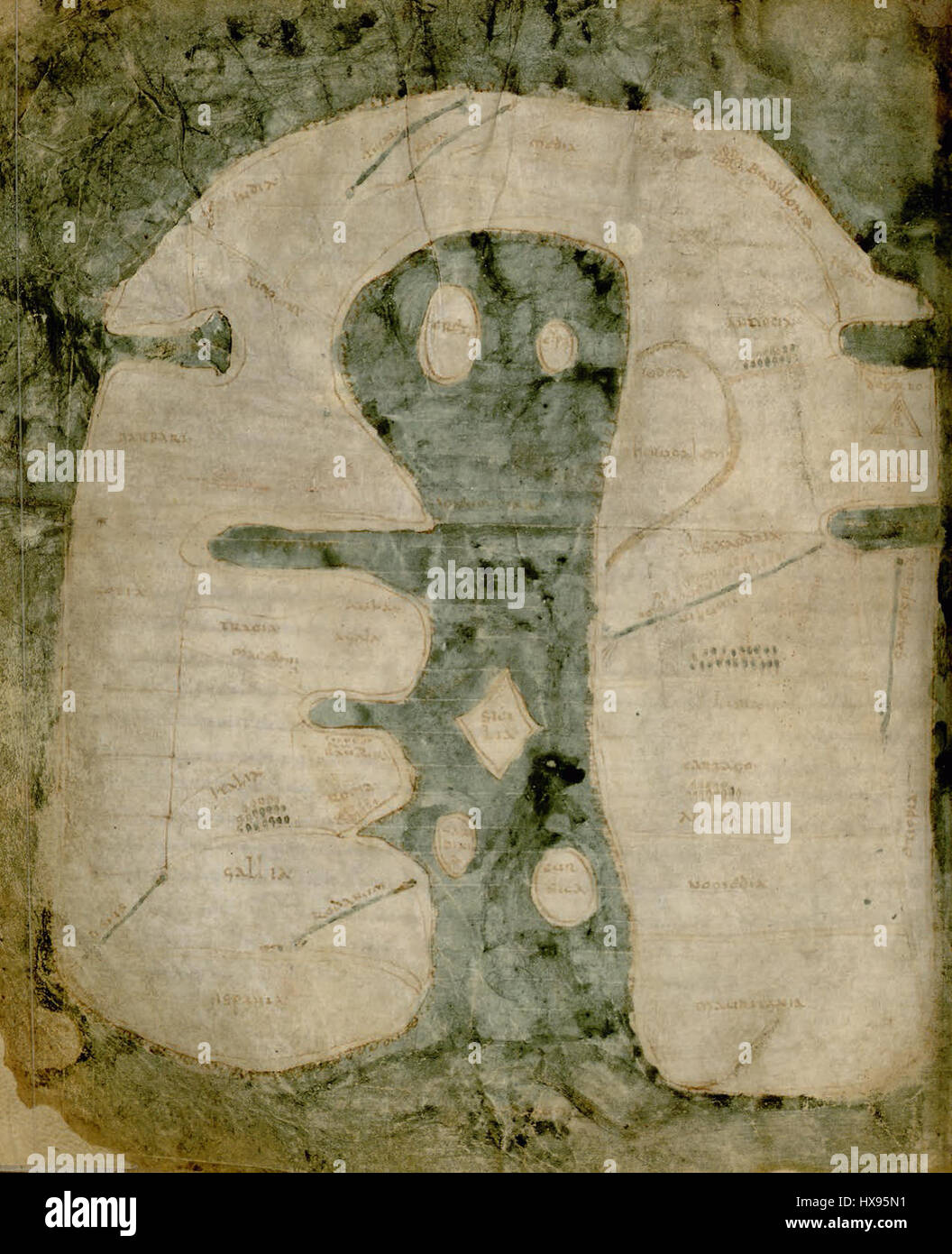 Medieval map world hi-res stock photography and images - Alamy