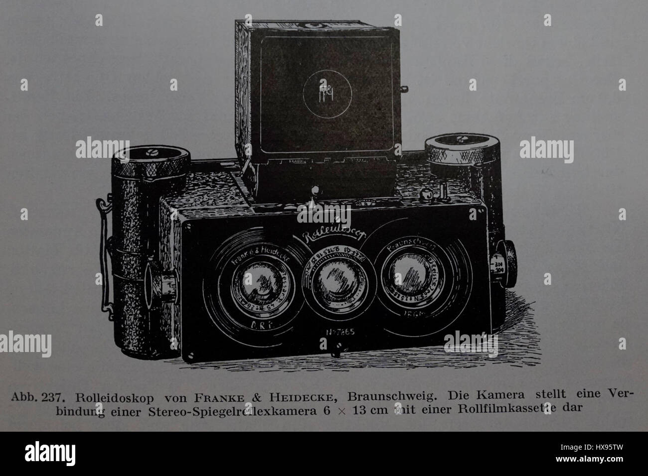 The photo showcases a Rolleidoskop, a type of optical device, from the ...