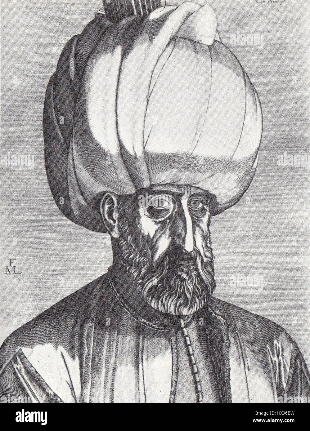 This historical depiction of Suleiman I shows the Ottoman sultan ...
