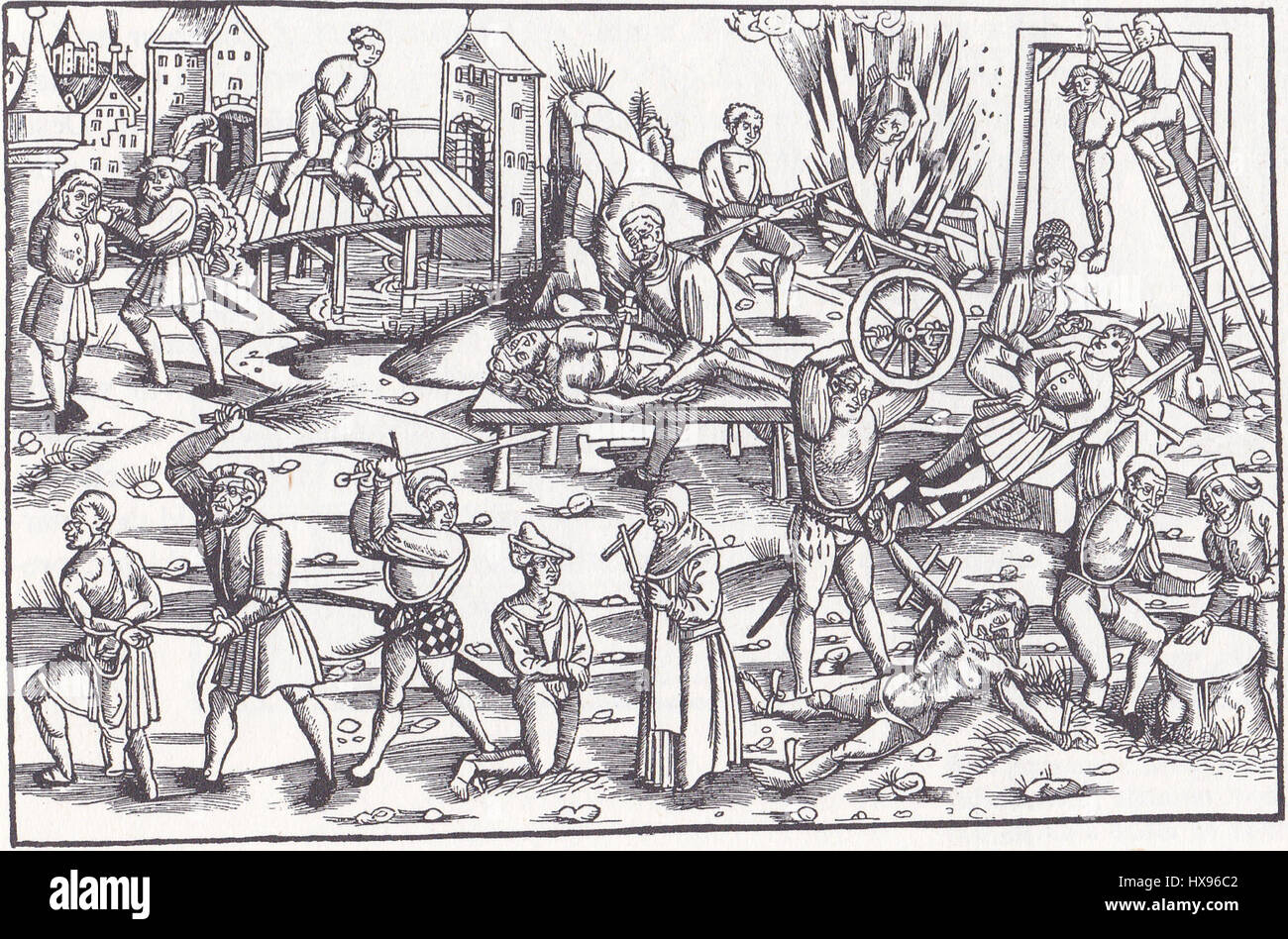 This depiction of medieval executions captures the grim and somber ...