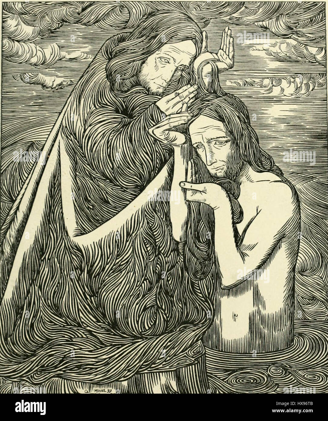 Baptism jesus christ in river hi-res stock photography and images - Alamy