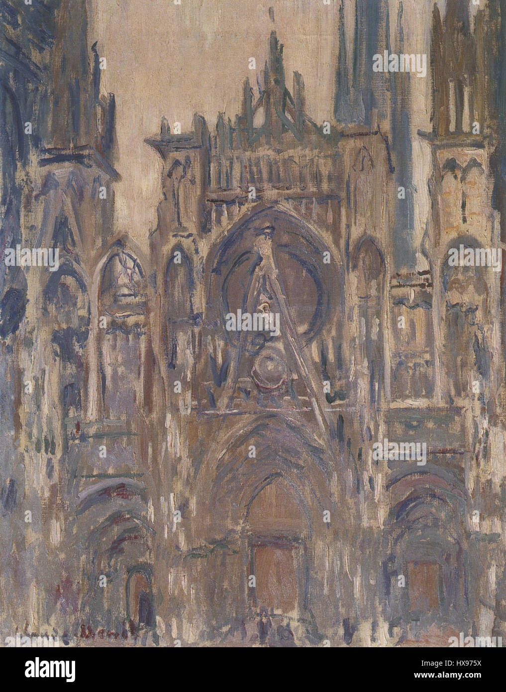 Claude Monet's 'Rouen étude portail de face' is a study of the front ...