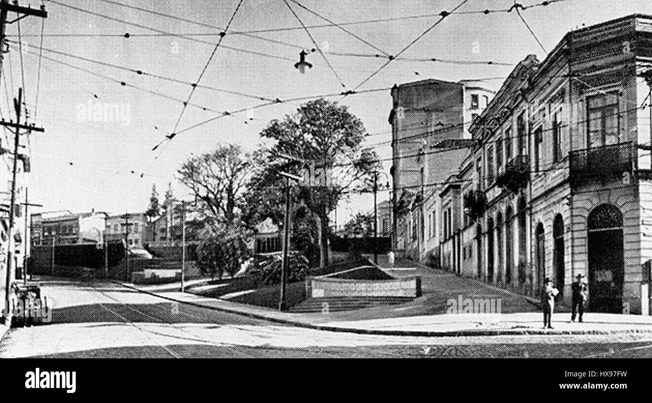 *Vista geral do Largo, 1932* is a historical painting depicting a ...