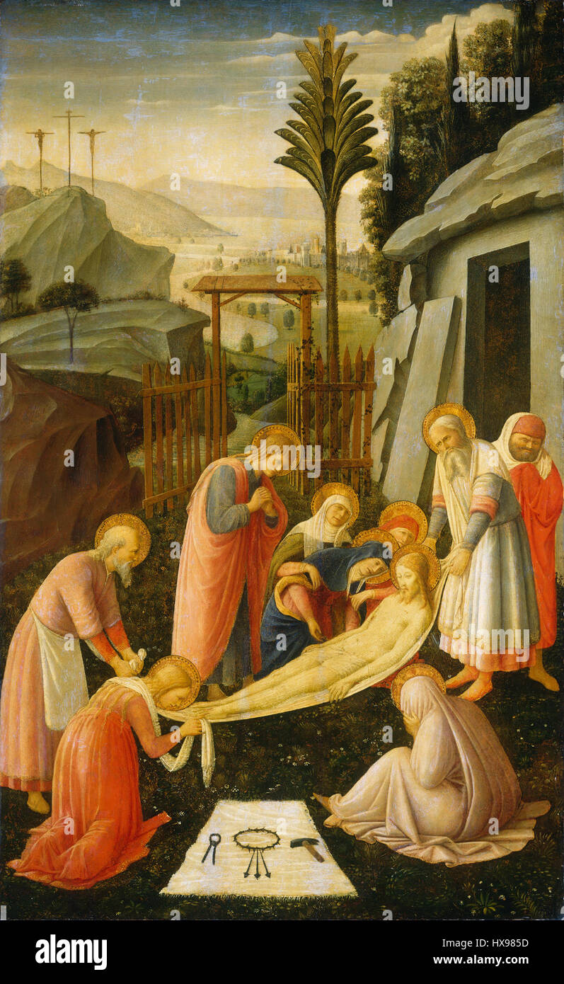 ‘The Entombment of Christ’ is a religious painting depicting the ...