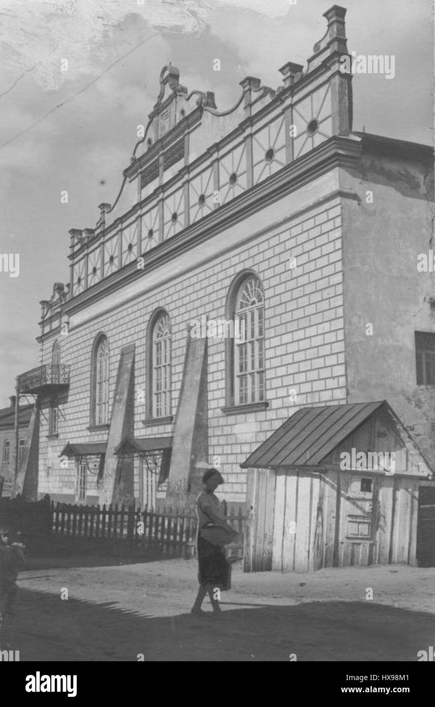 The Wielka Synagoga in Ostrog was an important Jewish house of worship ...