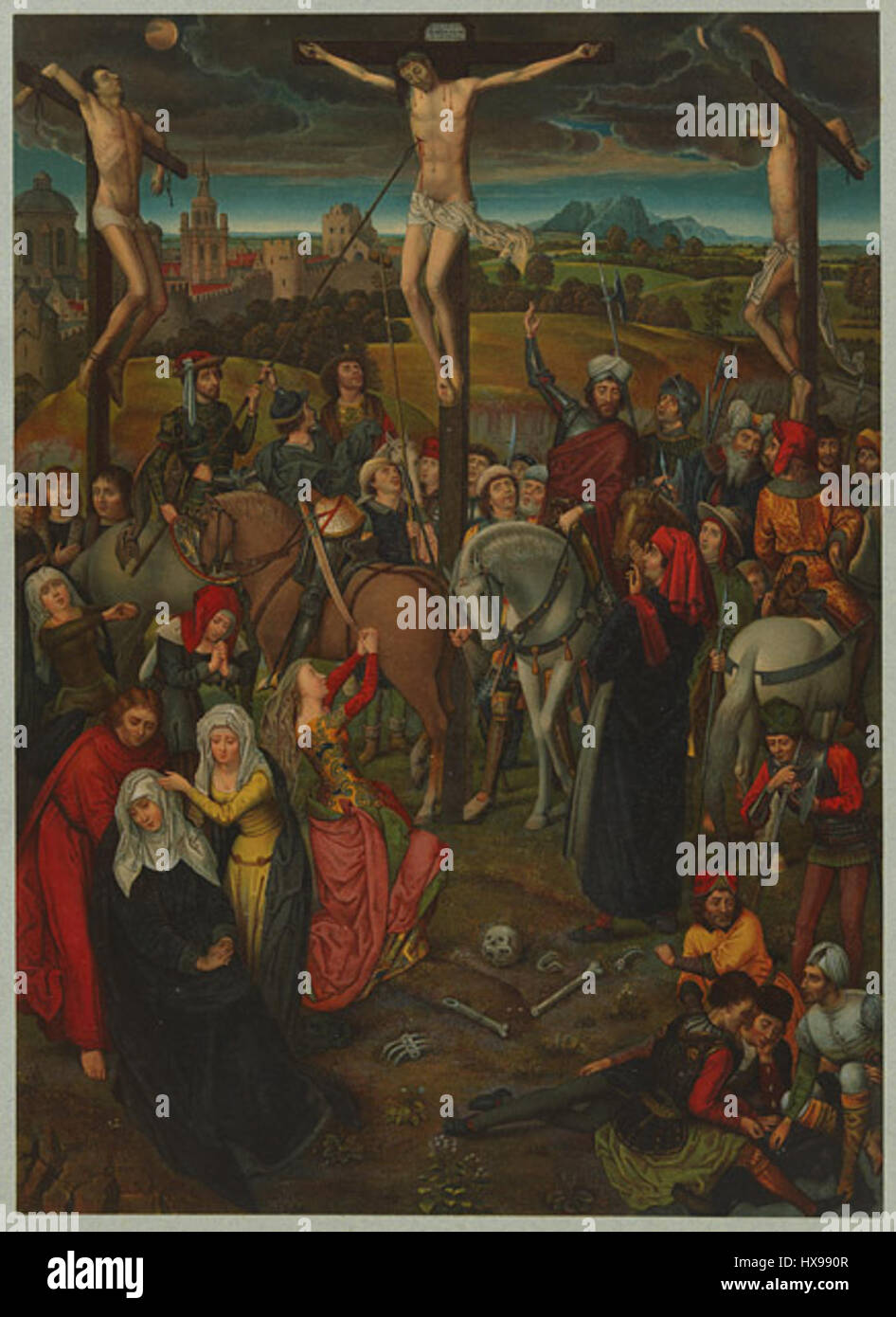 The painting 'Memling Schultz' is attributed to Hans Memling, an influential Flemish painter ...