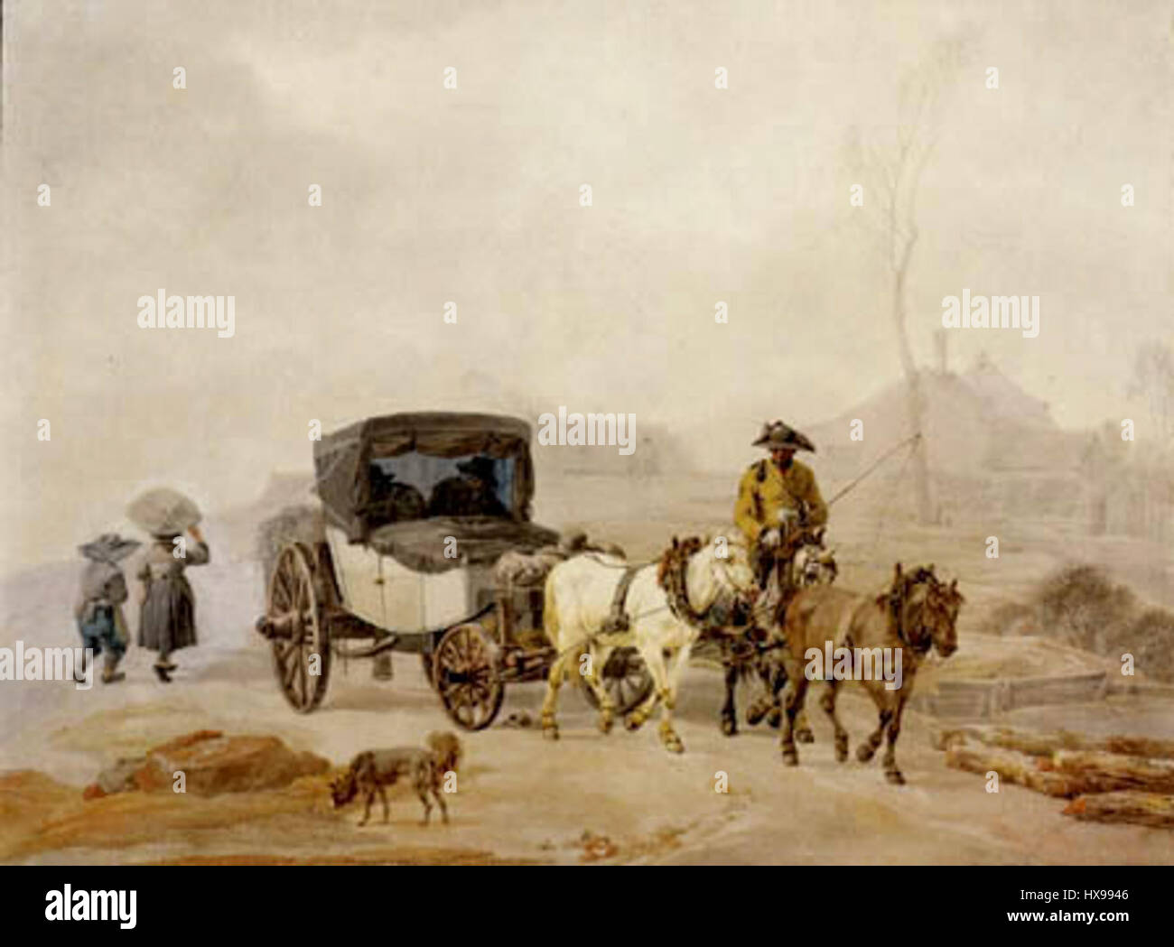 Coach and horses 18th century hi-res stock photography and images - Alamy