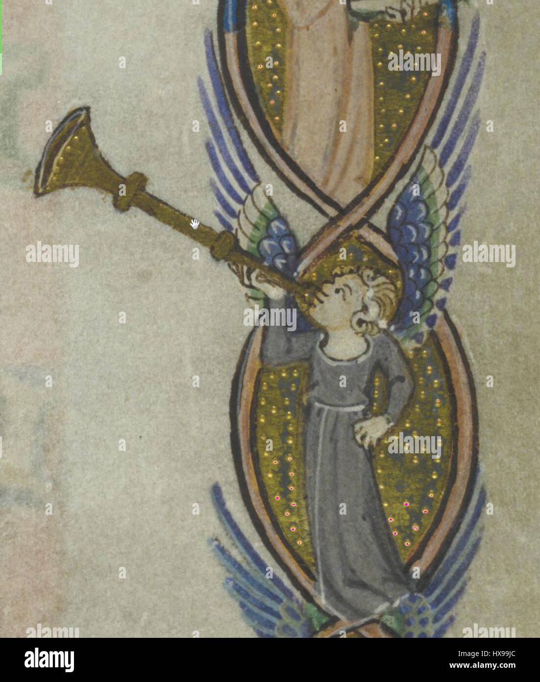 Page 154 of the Peterborough Psalter depicts a musician playing a ...