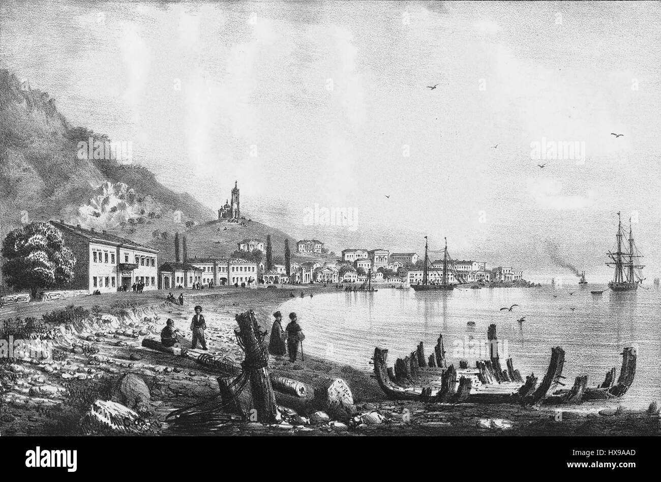 Yalta. Carlo Bossoli Stock Photo - Alamy