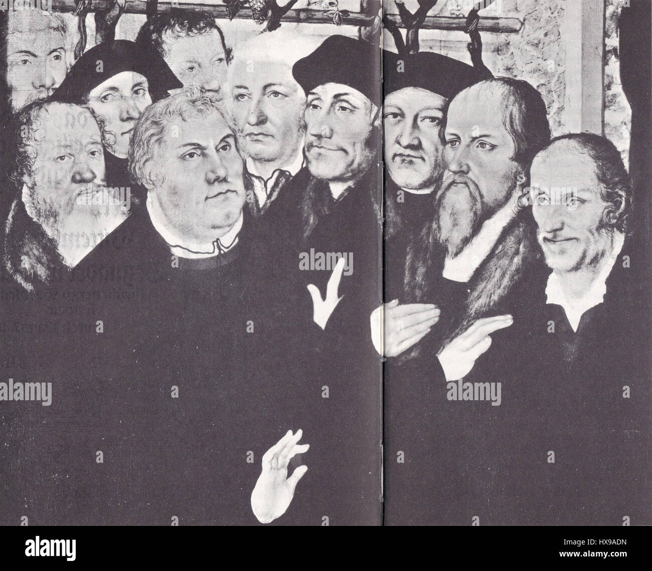 'Luther and the Reformers' likely refers to historical depictions or ...