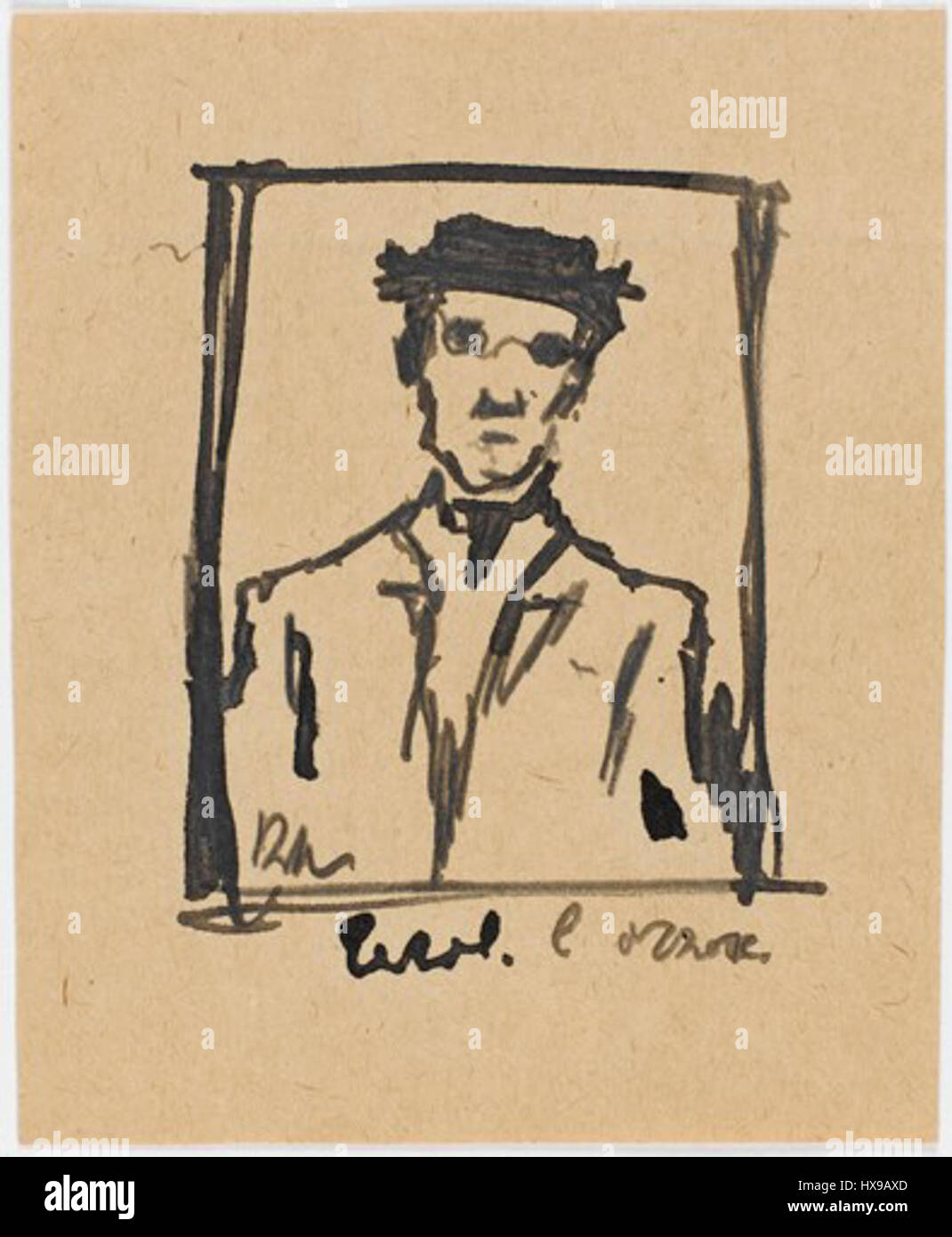 Malevich’s 'Man with Hat,' painted in the late 1920s, reflects his ...