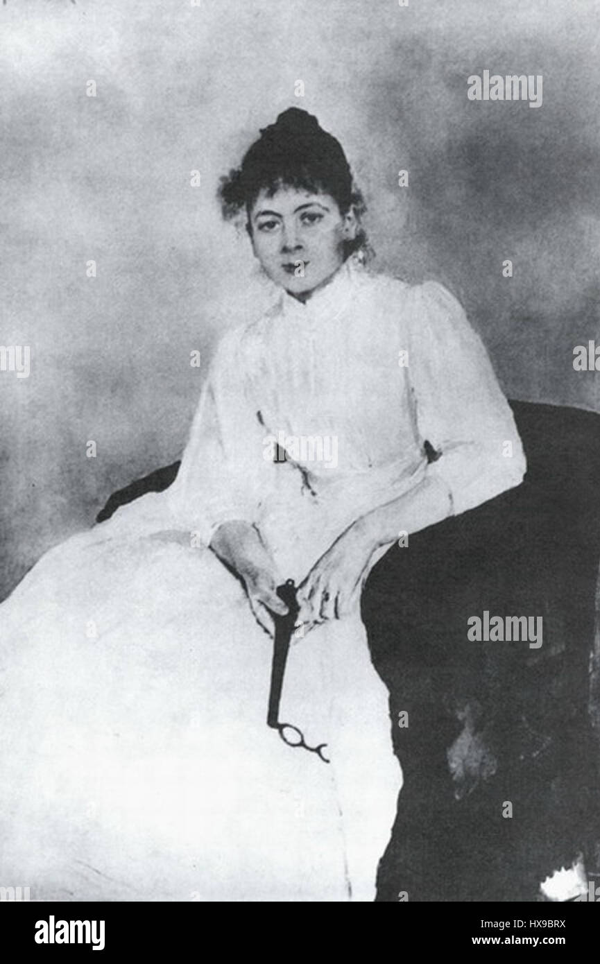 Maria Fedorovna Yakunchikova by V. Serov (1888 Stock Photo - Alamy