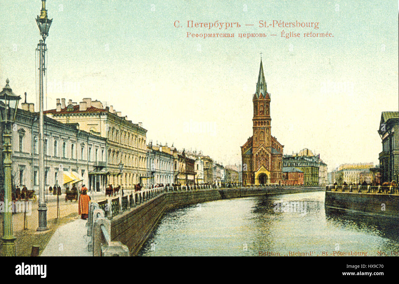 Post Card Ref Church Stock Photo - Alamy