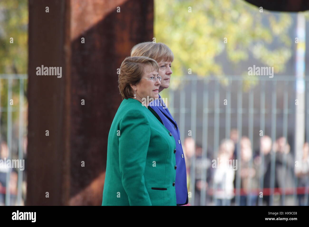 Berlin, Germany, October 27th, 2014: President of Chile Bachelet for ...