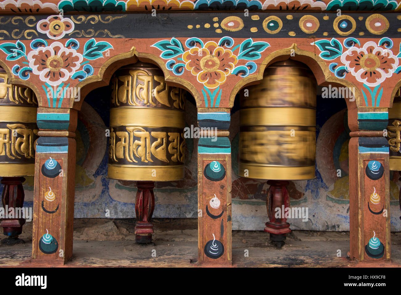 Bhutan, Paro, capital of Paro District aka Dzongkhag. Traditional ...