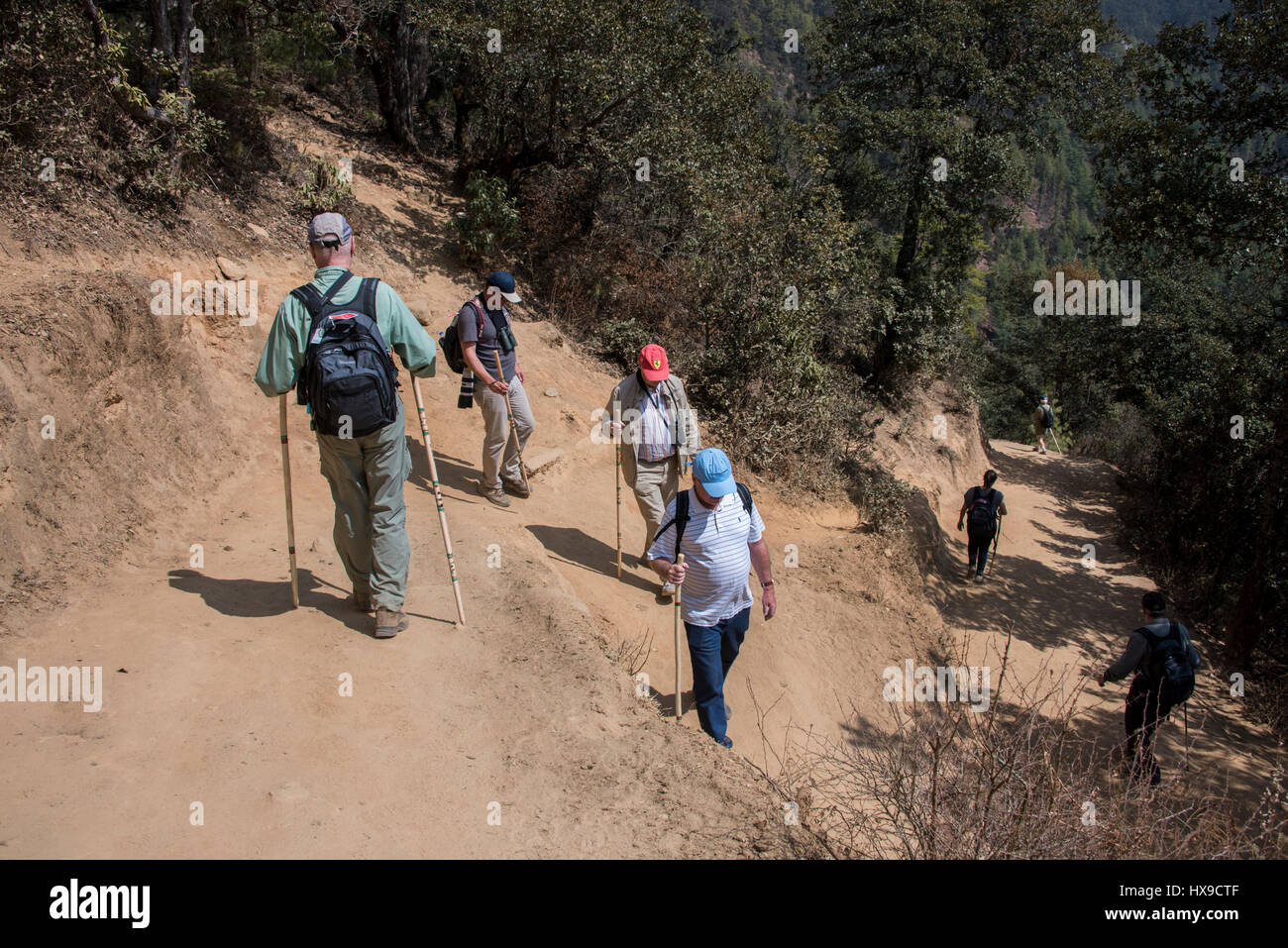 Bhutan, Paro. Hiking up to the famous Tiger's Nest monastery(aka Paro ...