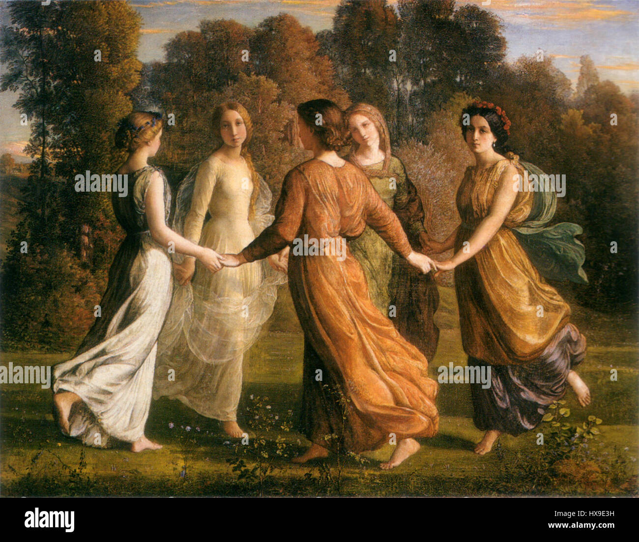 Louis Janmot PoC3A8me de l'C3A2me 13 Rayons de soleil Stock Photo - Alamy