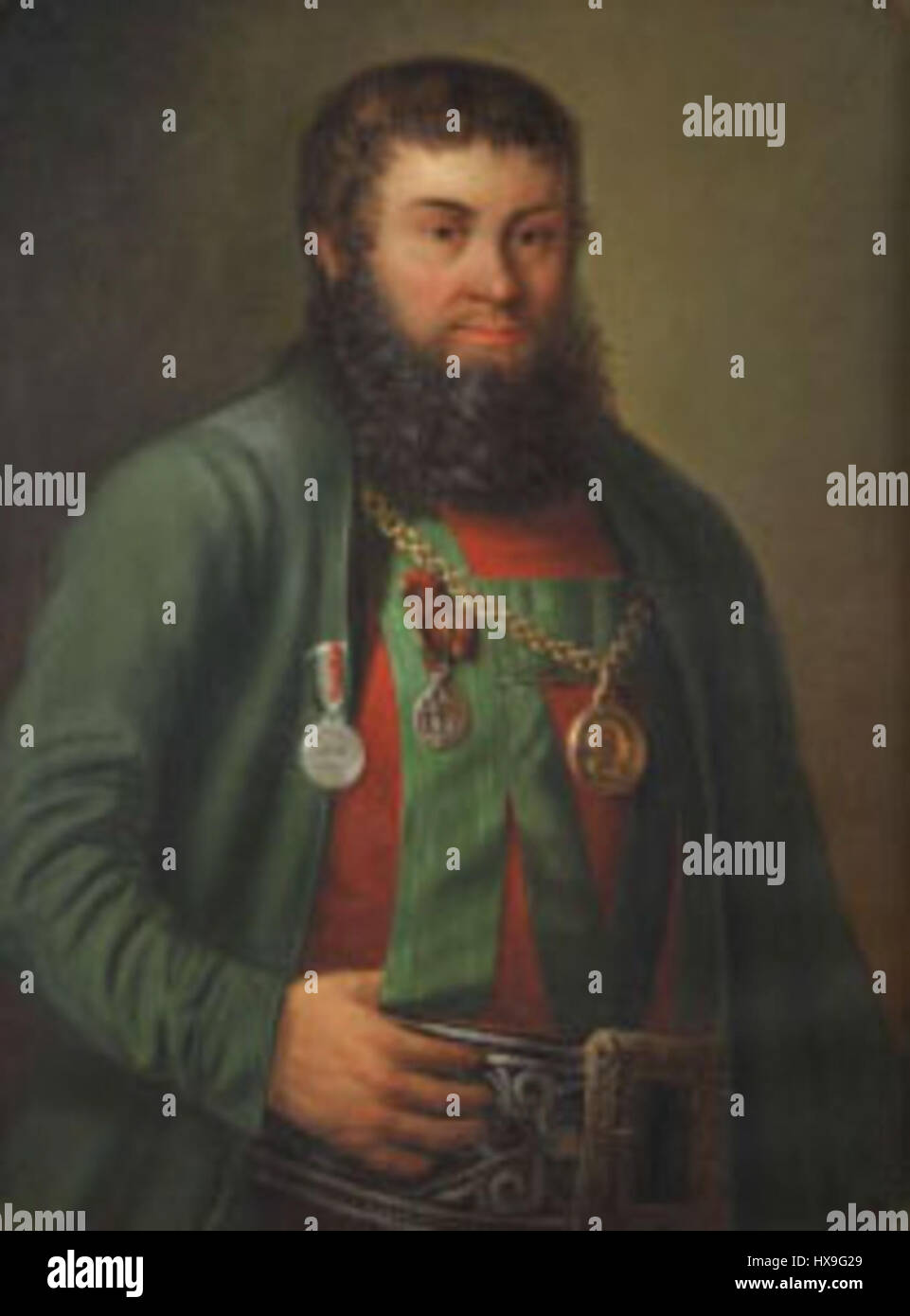 Portrait of Andreas Hofer Stock Photo - Alamy