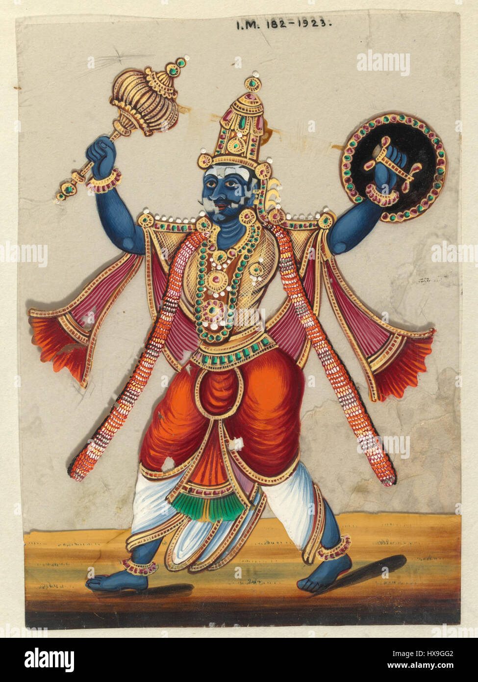 This painting depicts Kumbhakarna, brother of Ravana Stock Photo - Alamy