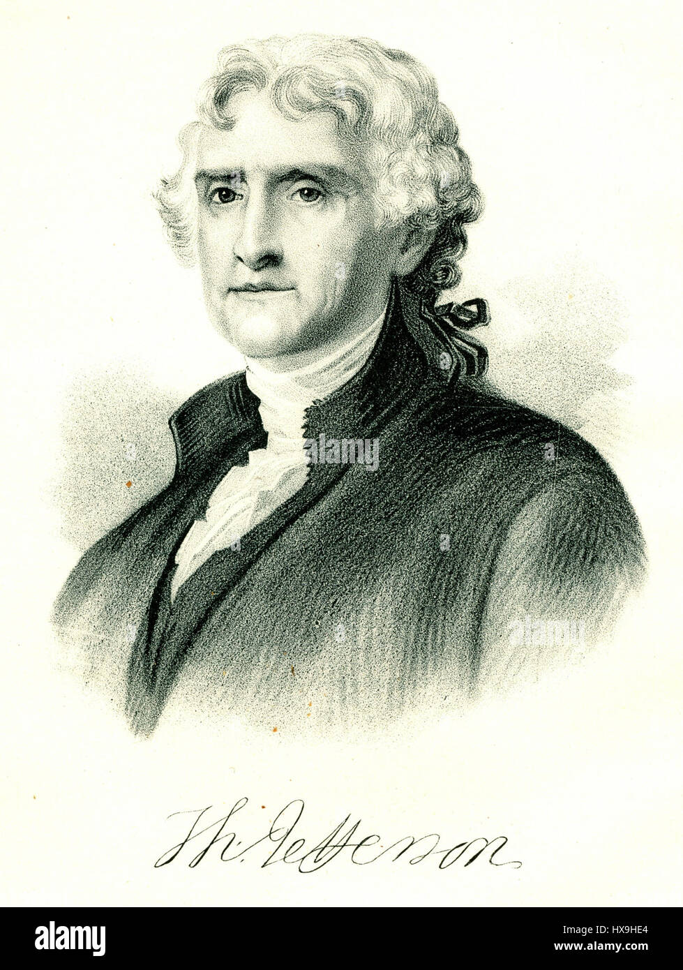Thomas Jefferson portrait Stock Photo - Alamy