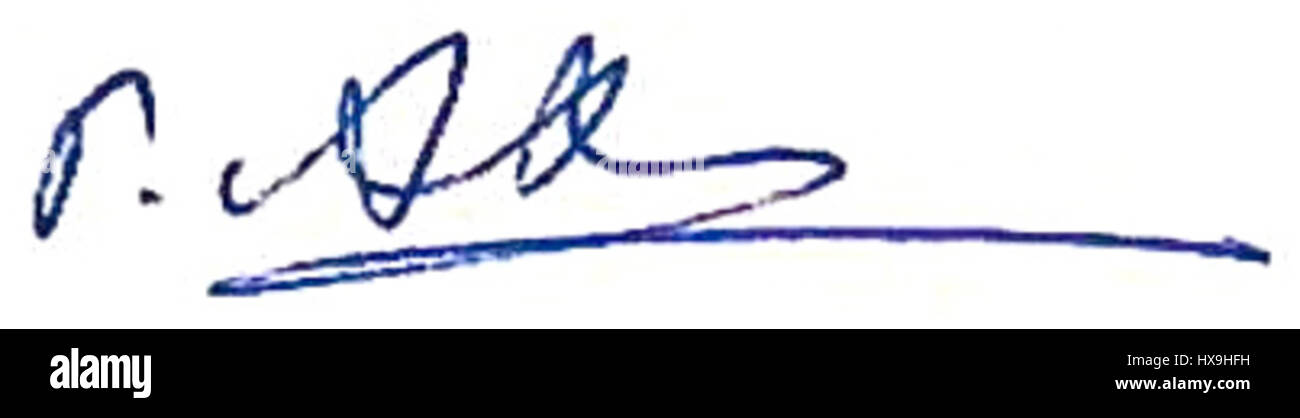 Signature of Professor Gabdulkhay Akhatov Stock Photo - Alamy