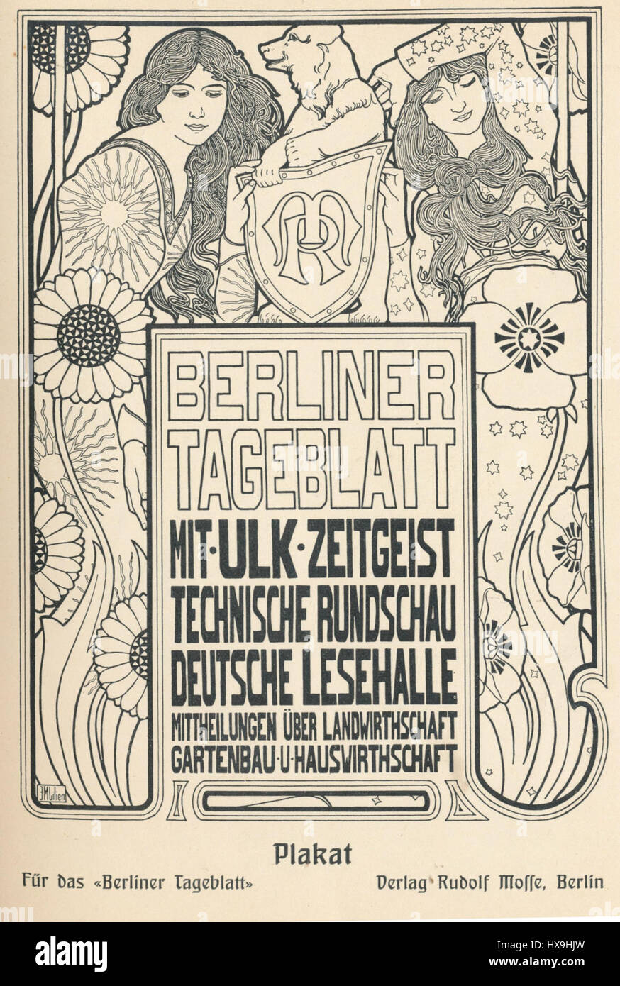 Plakat Berliner Tageblatt Stock Photo - Alamy Plakat Berliner Tageblatt Stock Photo - Alamy