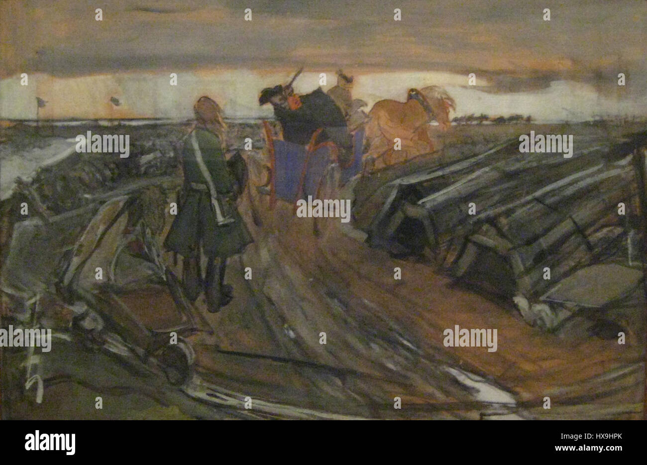 Peter I at works by V.Serov (1910 11, GTG Stock Photo - Alamy