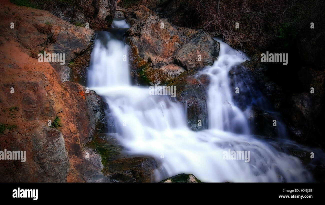 Waterfall at the Hidden Falls Regional Park, Auburn, California, USA ...