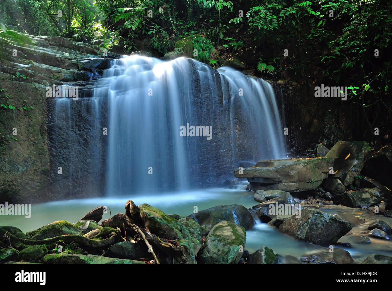 Waterfall in Kota Kinabalu, Sabah Borneo, Malaysia Stock Photo - Alamy