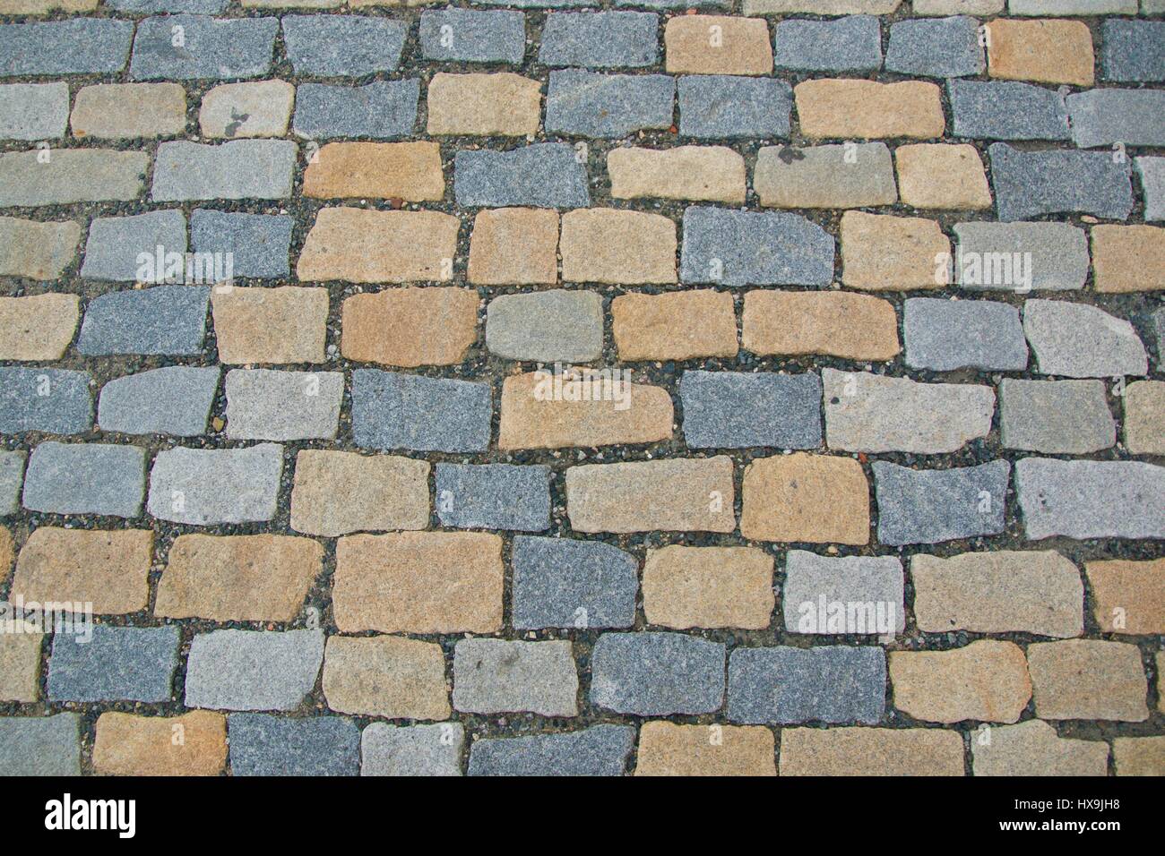 Stone paving texture in old town in Czech republic Stock Photo - Alamy