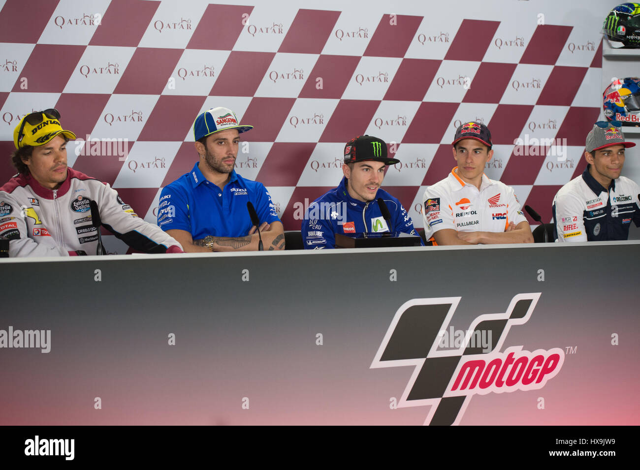 Losail International Circuit, Qatar. 25th Mar, 2017. Pole position ...