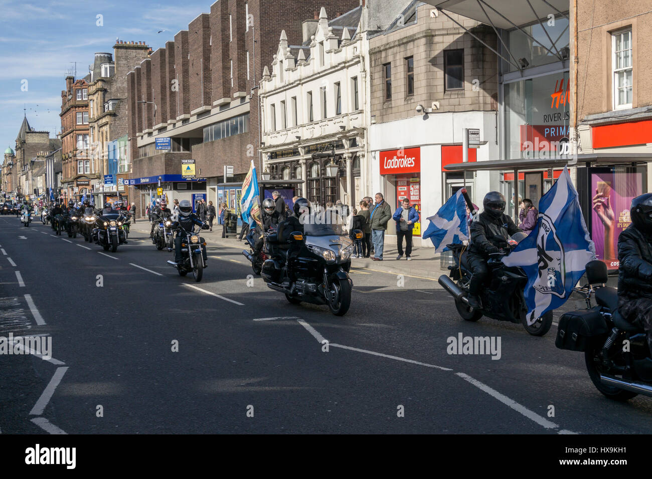 Convoy of motorcycles hi-res stock photography and images - Alamy