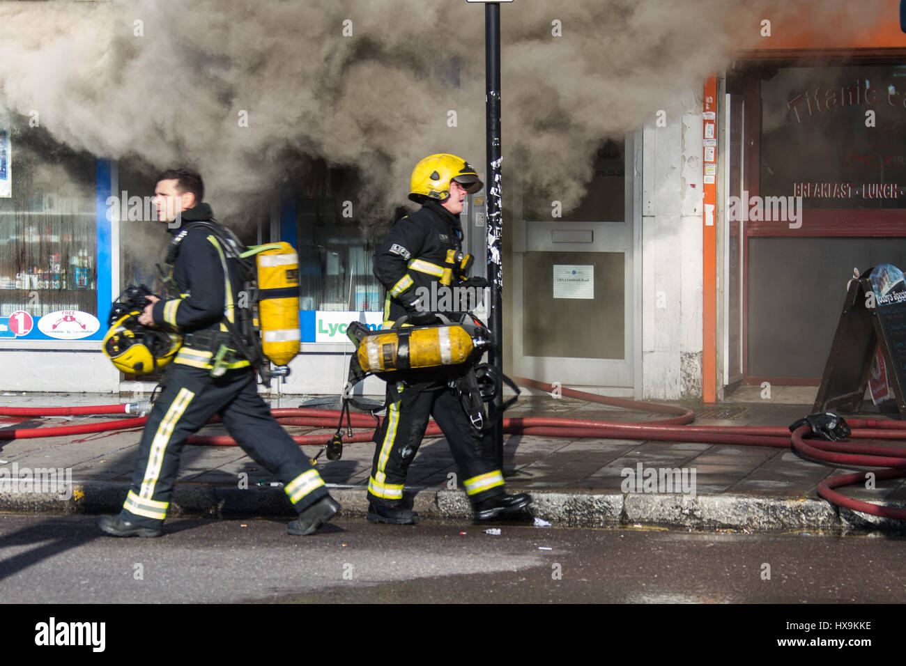Lfb fire brigade engine truck emergency vehicle hi-res stock ...