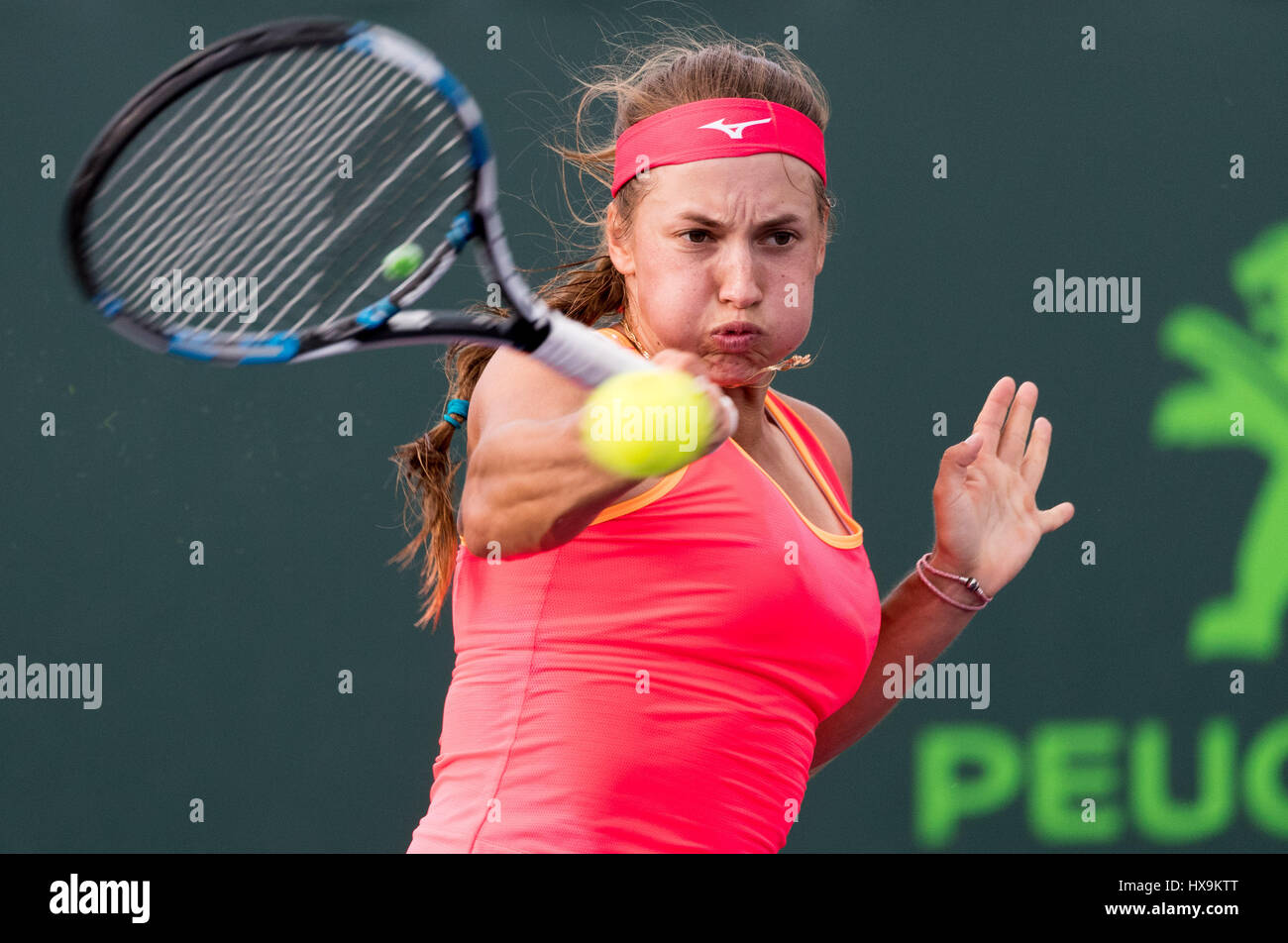 Key Biscayne, Florida, USA. 25th Mar, 2017. Yulia Putintseva, of Russia ...