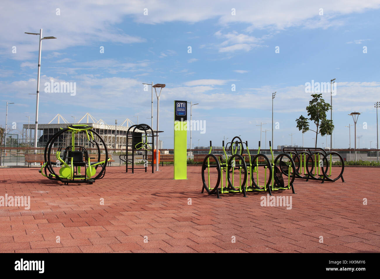 Outdoor gym was set up for free use of population as Olympic legacy ...