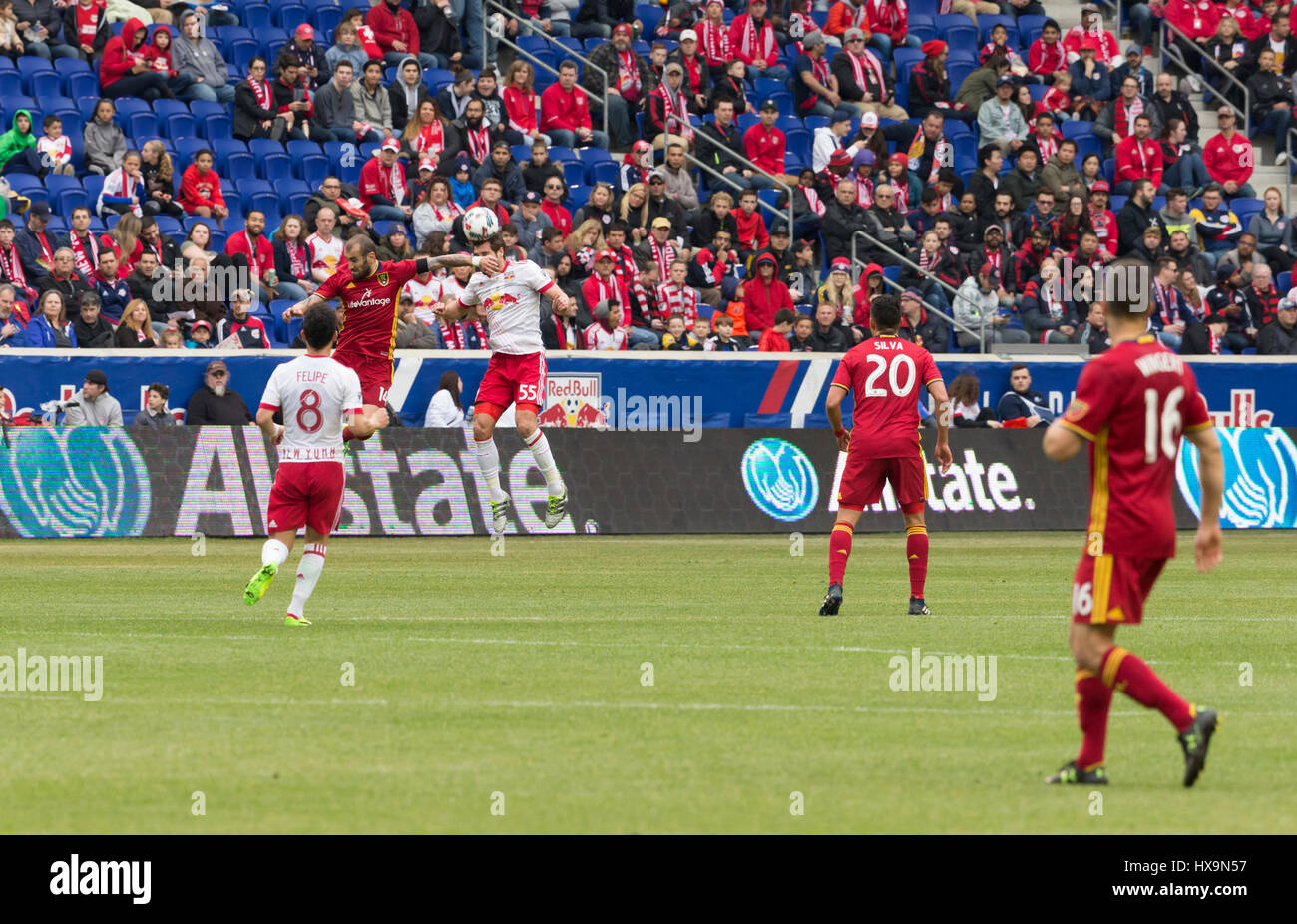 Harrison, New Jersey. 25th March 2017. Damien Perrinelle (55) of New ...