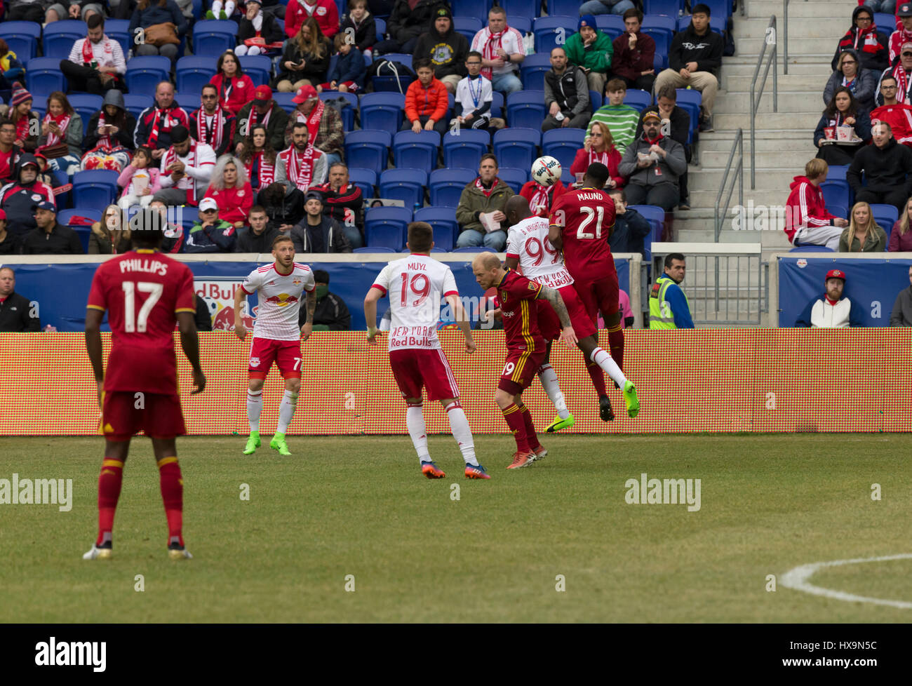 Harrison, New Jersey. 25th March 2017. Bradley Wright-Phillips (99) of ...