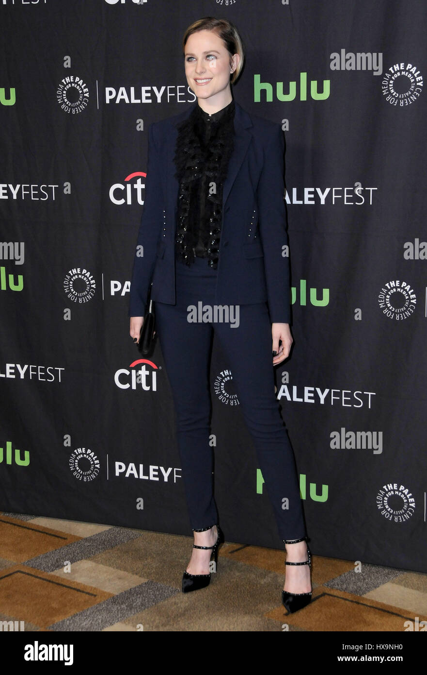 Hollywood, CA, USA. 25th Mar, 2017. - Evan Rachel Wood. The Paley ...
