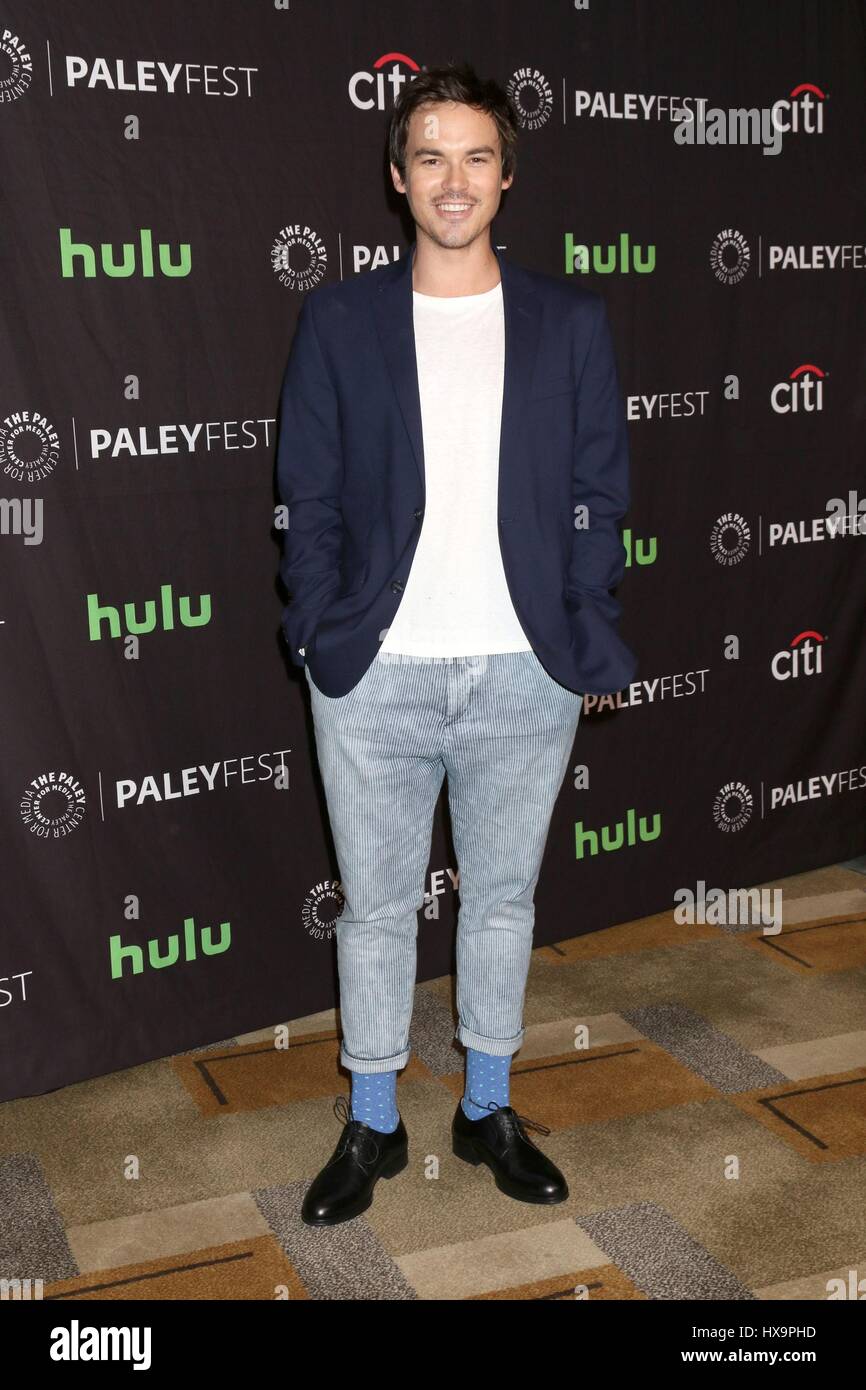 Los Angeles, CA, USA. 25th Mar, 2017. Tyler Blackburn in attendance for PRETTY LITTLE LIARS at ...
