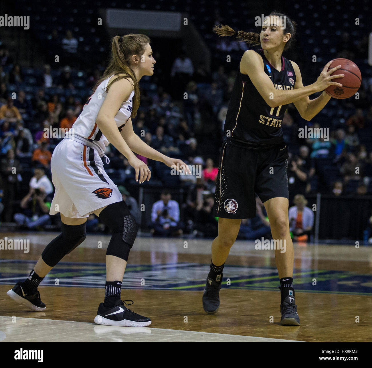 Stockton, CA, USA. 25th Mar, 2017. A. Florida State forward Maria Conde ...