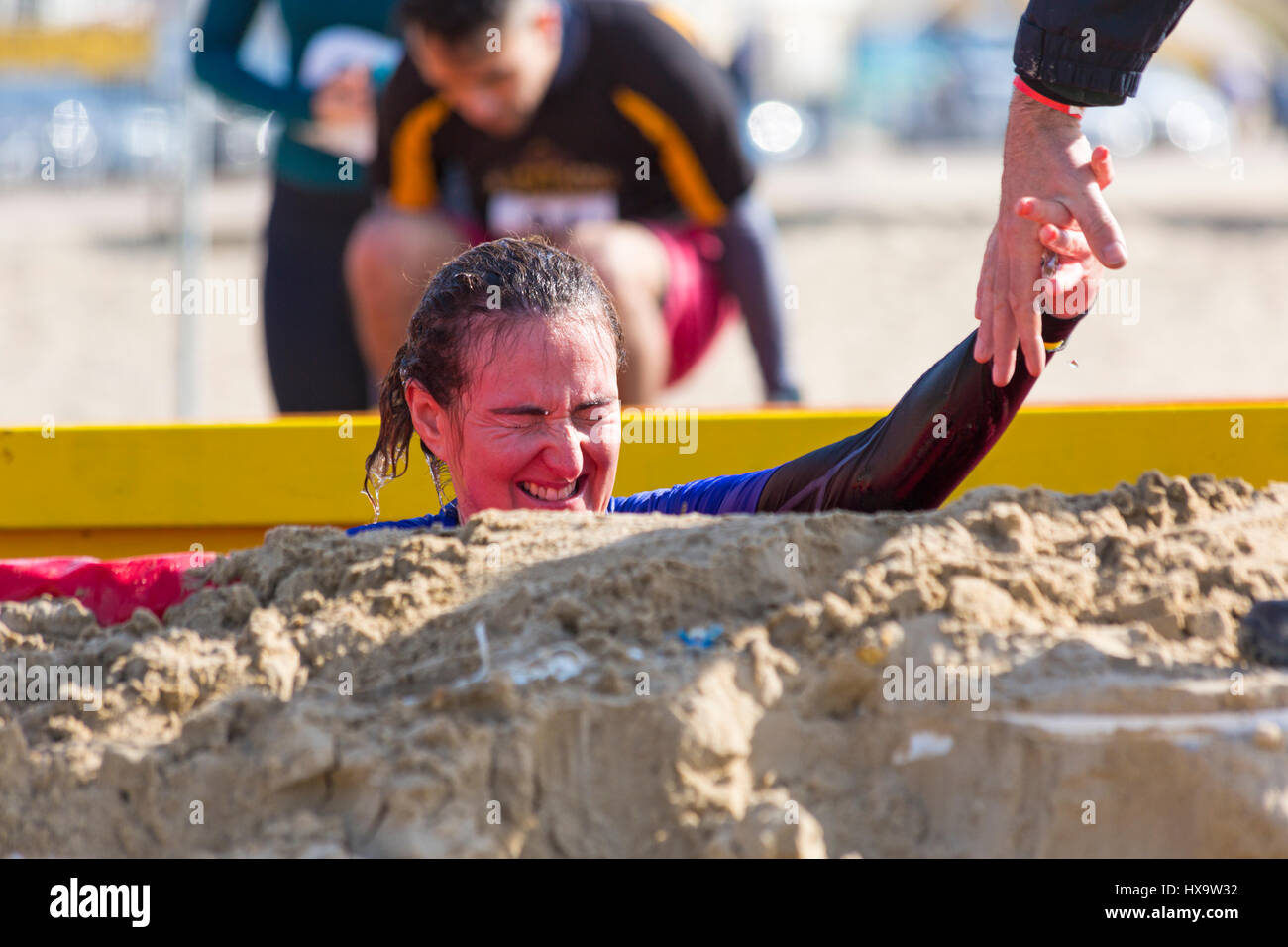 Bournemouth, Dorset, UK. 26th Mar, 2017. The Sandstorm Beach Challenge ...