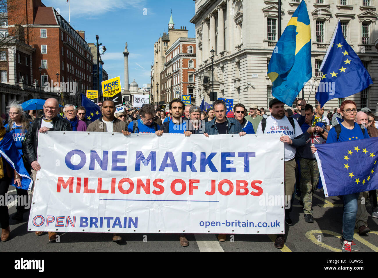 London, UK. 25th March 2017. Unite for Europe National March to ...