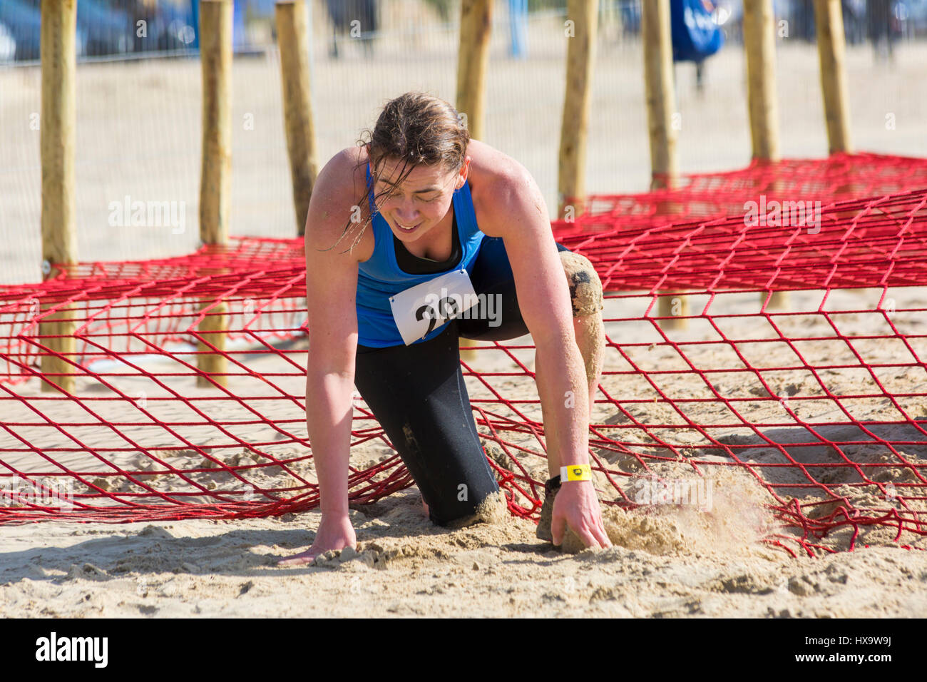 Bournemouth, Dorset, UK. 26th Mar, 2017. The Sandstorm Beach Challenge ...