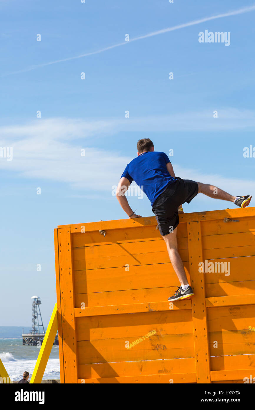 Bournemouth, Dorset, UK. 26th Mar, 2017. The Sandstorm Beach Challenge ...