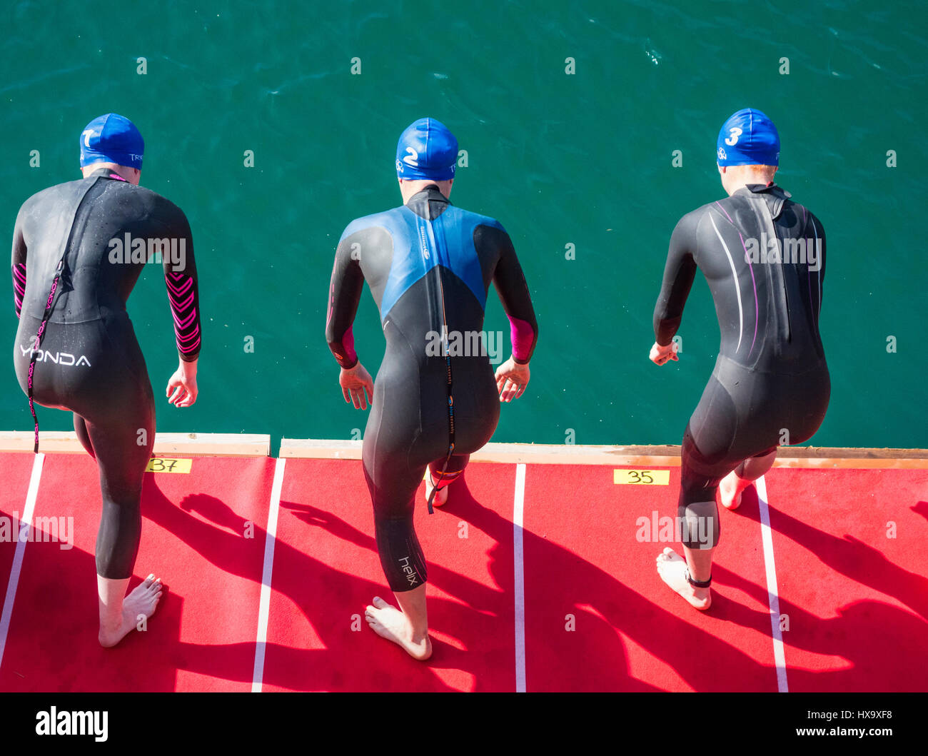 Triathlon swim leg hi-res stock photography and images - Alamy
