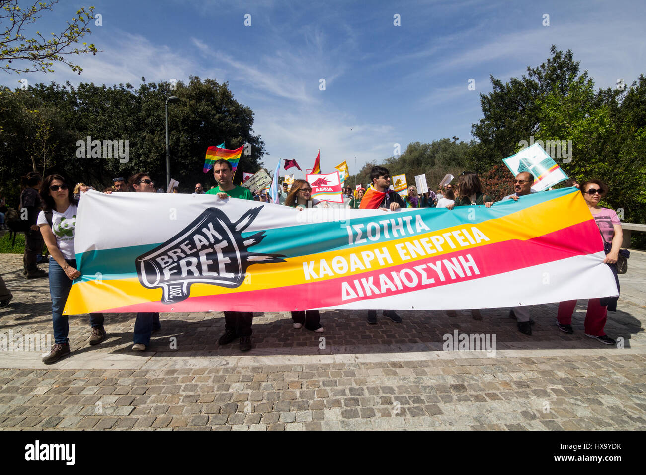 Athens, Greece. 26th Mar, 2017. Break Free action took place in Athens ...