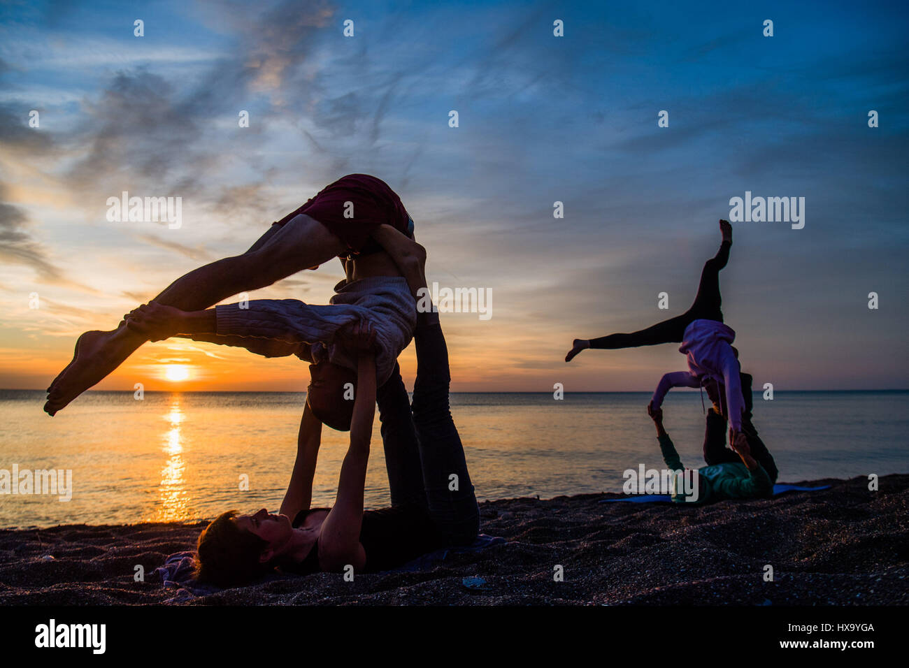 Acrobatic positions hi-res stock photography and images - Alamy