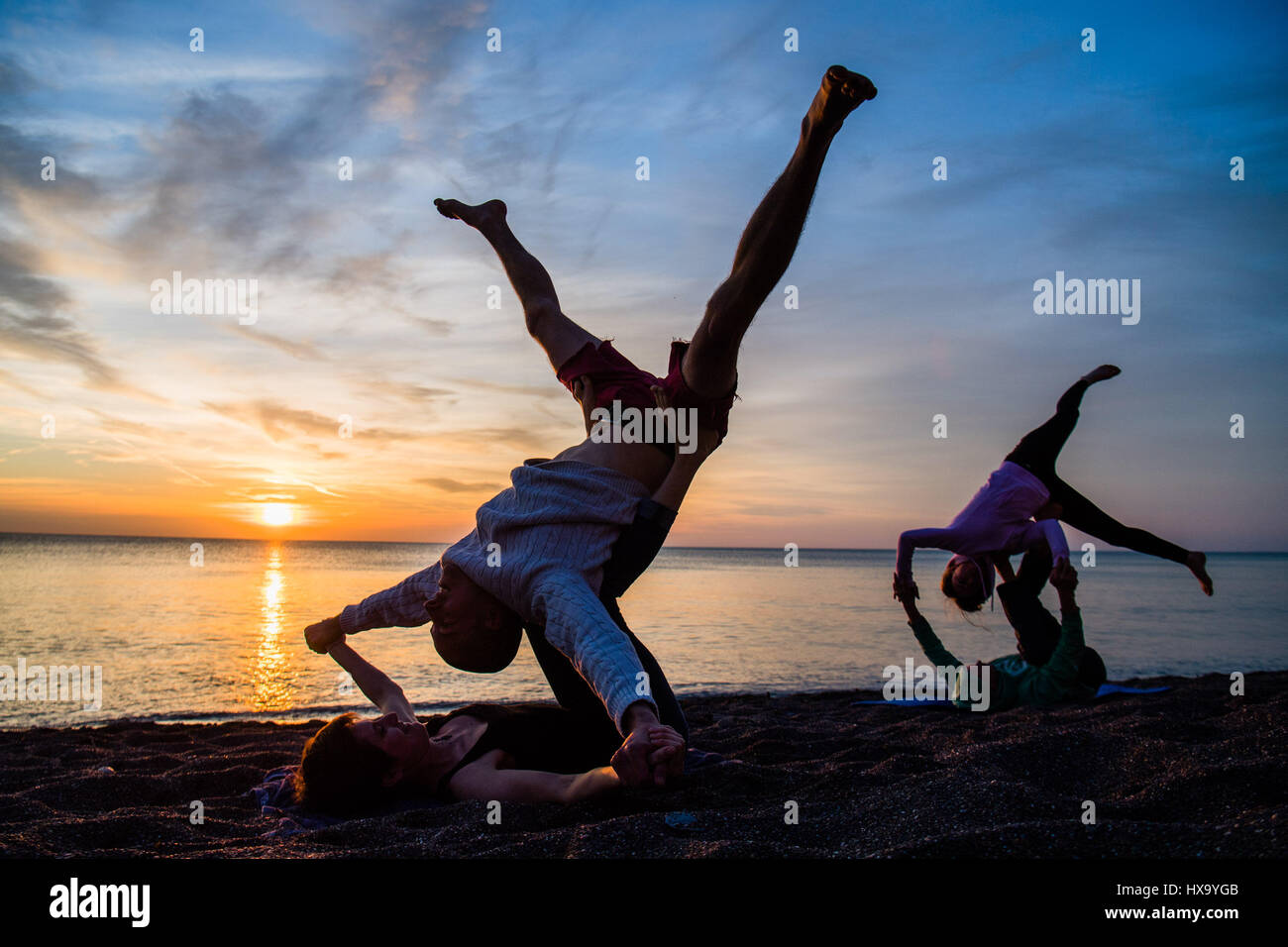 Acrobatic positions hi-res stock photography and images - Alamy