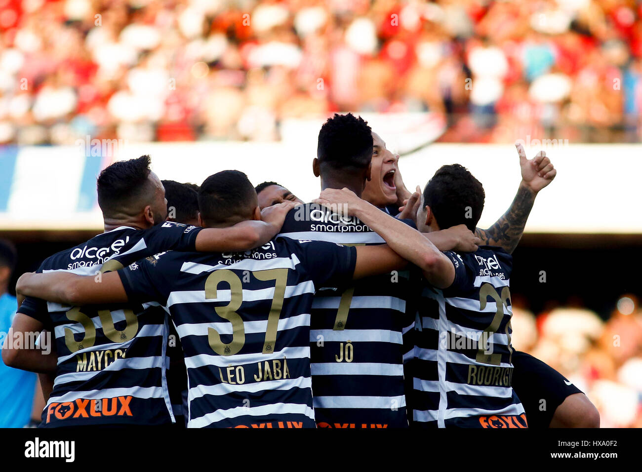 SÃO PAULO, SP - 26.03.2017: SPFC X CORINTHIANS - Celebration of the ...